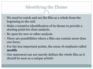 Film analysis and thematic elements | PDF
