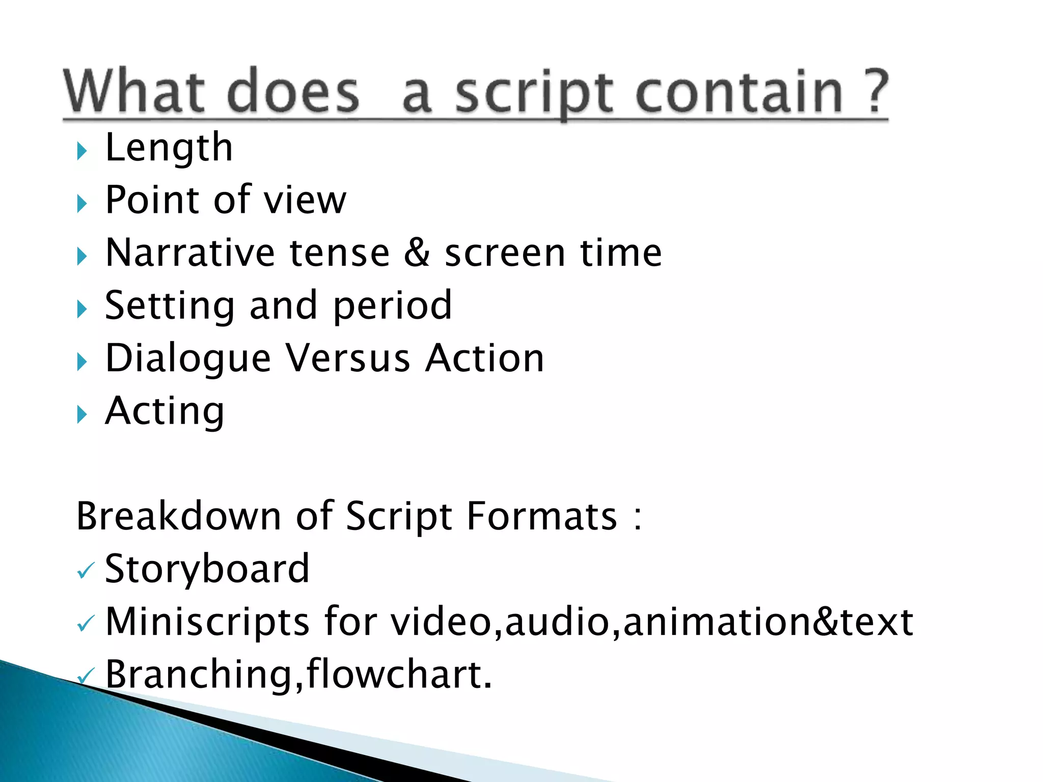 Film analysis ,Screenplay Writing | PPTX
