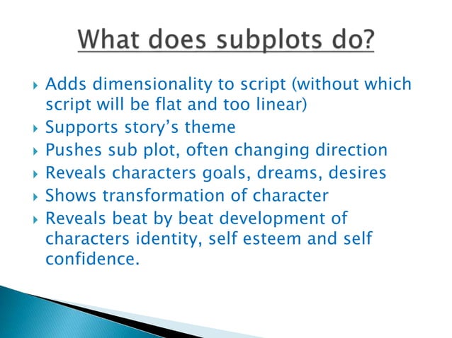 Film analysis ,Screenplay Writing | PPT