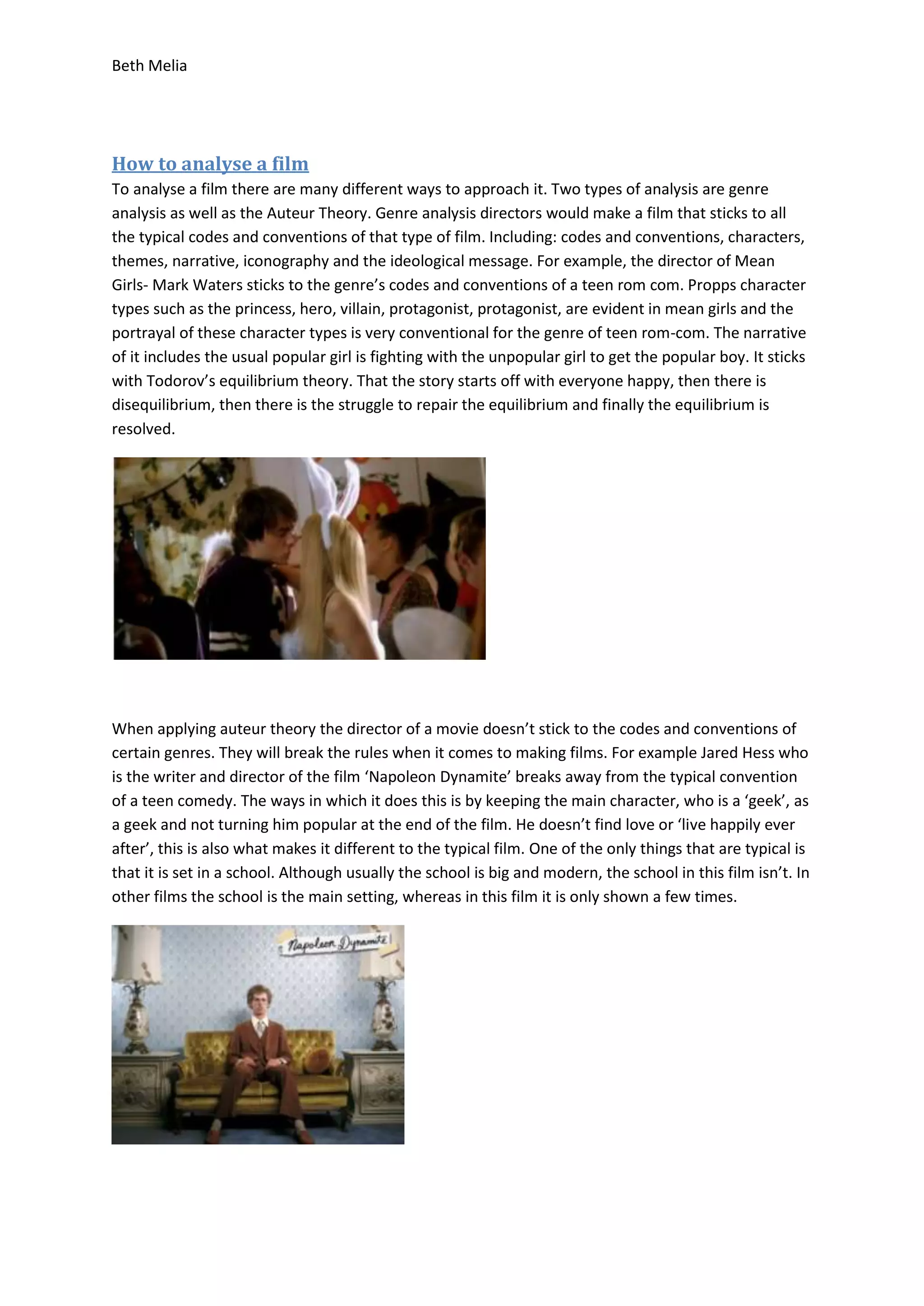 Film analysis essay | DOCX