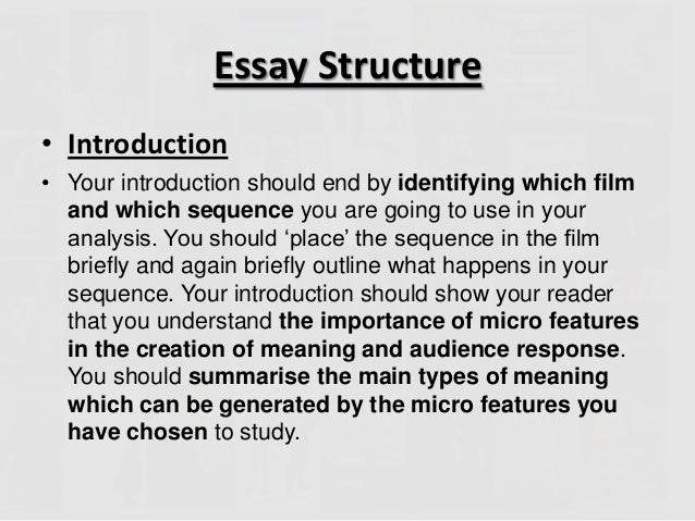 Film analysis launch gcse