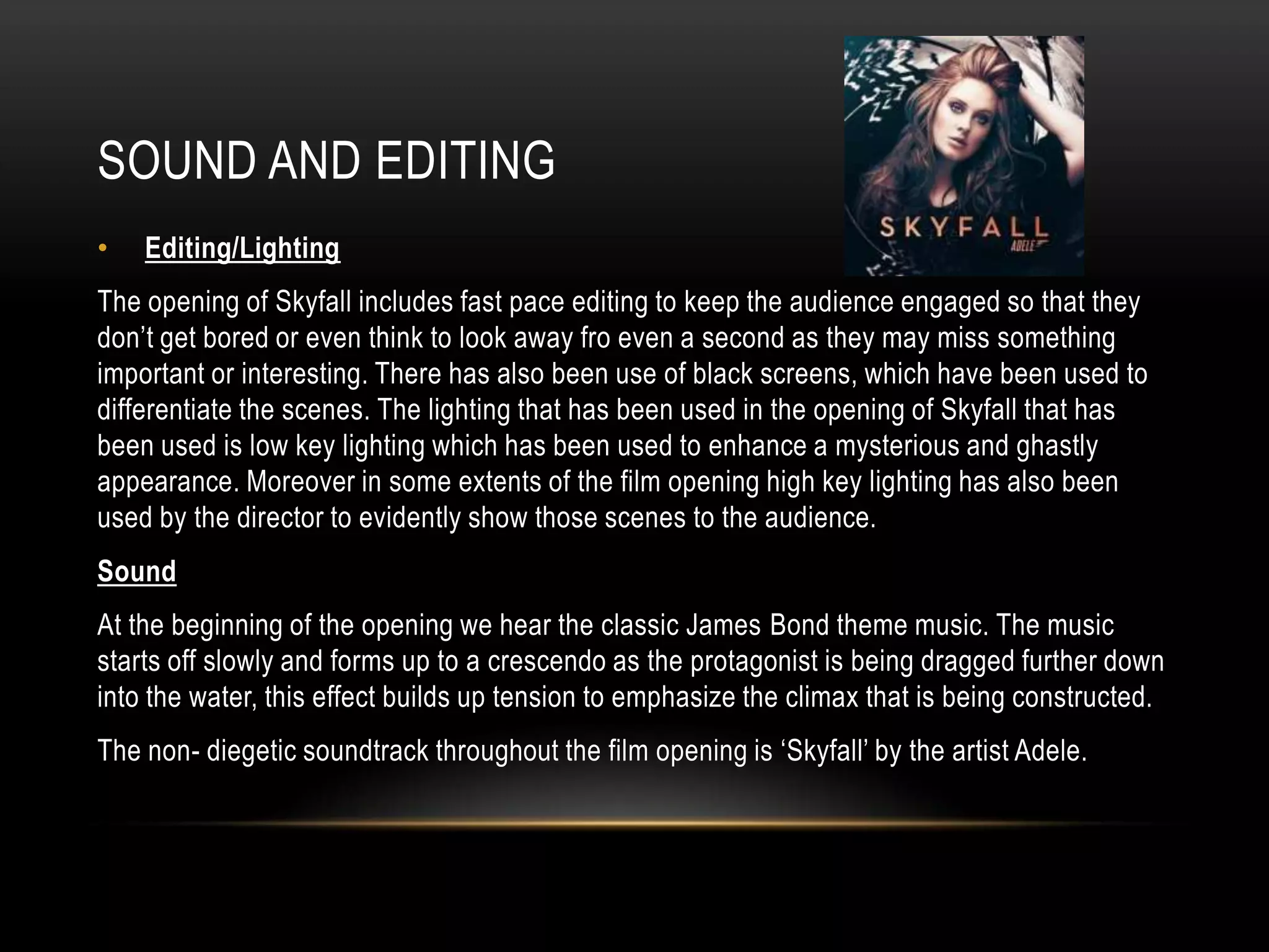 Film analysis of skyfall | PPTX