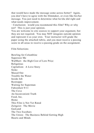 Film Analysis Viewing GuideAnswer the following questions during.docx ...