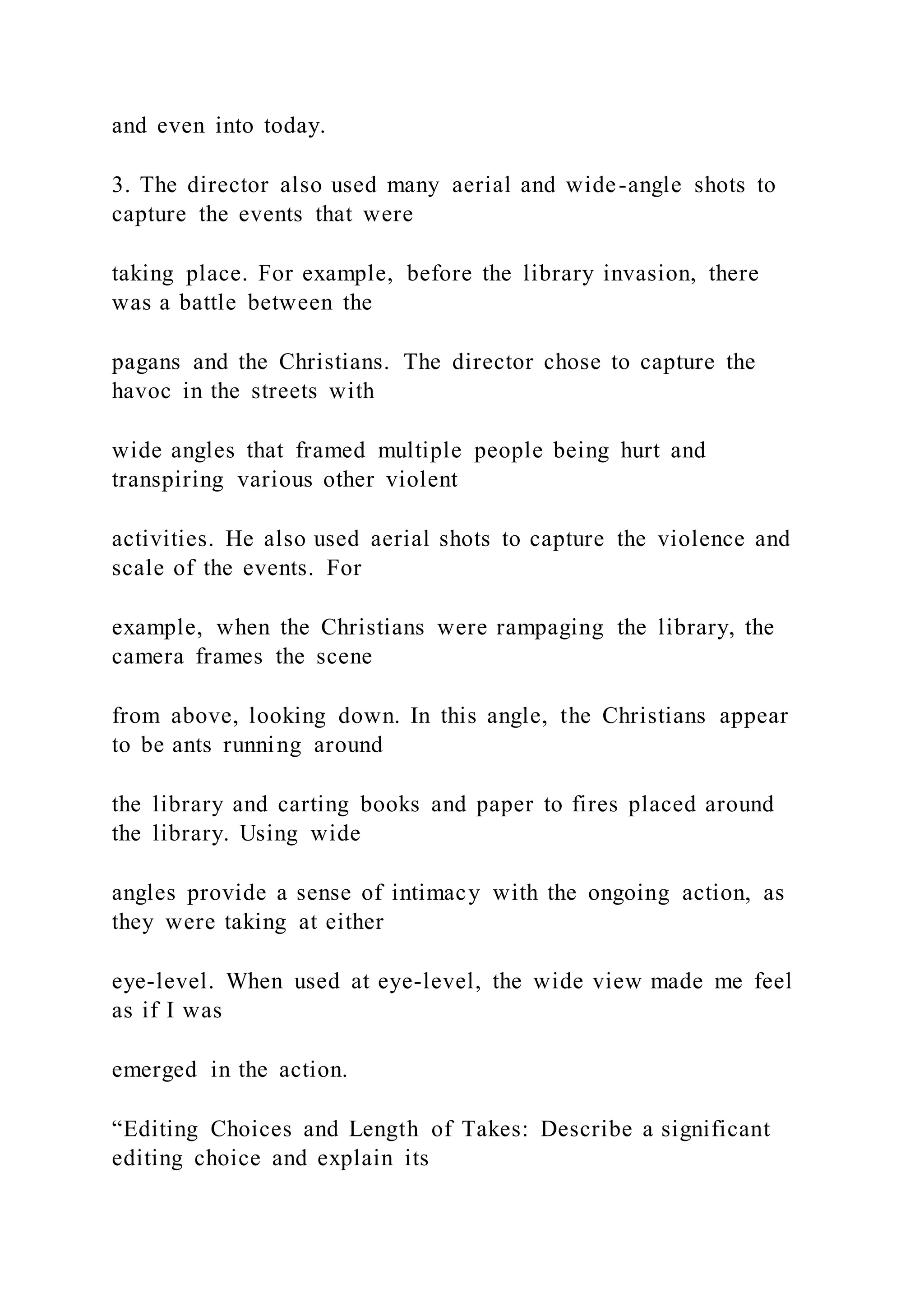 Film Analysis Worksheet” For your Film Analysis, you wil | PDF