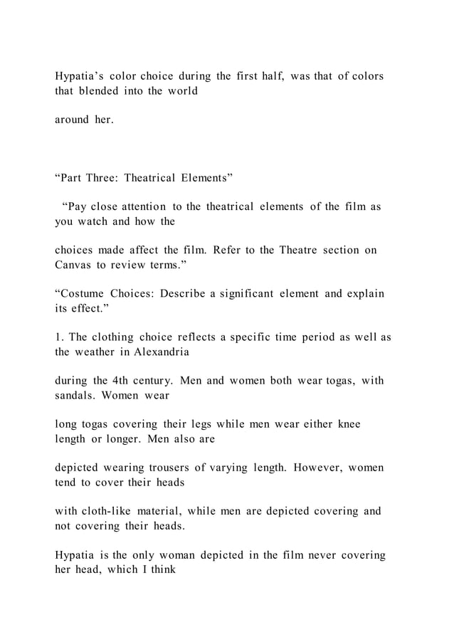 Film Analysis Worksheet” For your Film Analysis, you wil | PDF