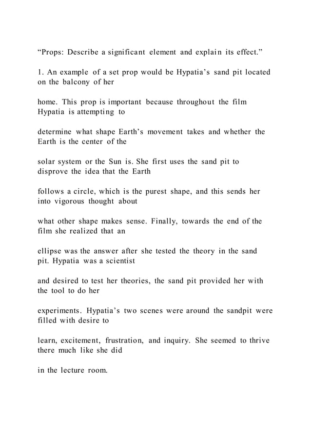 Film Analysis Worksheet” For your Film Analysis, you wil | PDF