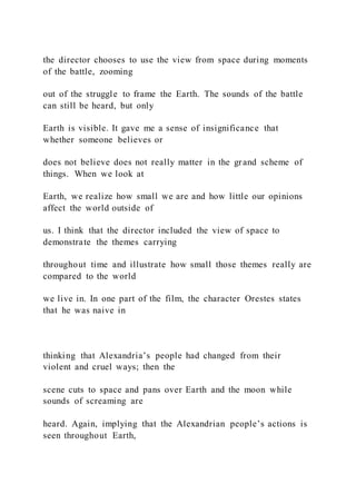 Film Analysis Worksheet” For your Film Analysis, you wil | DOCX