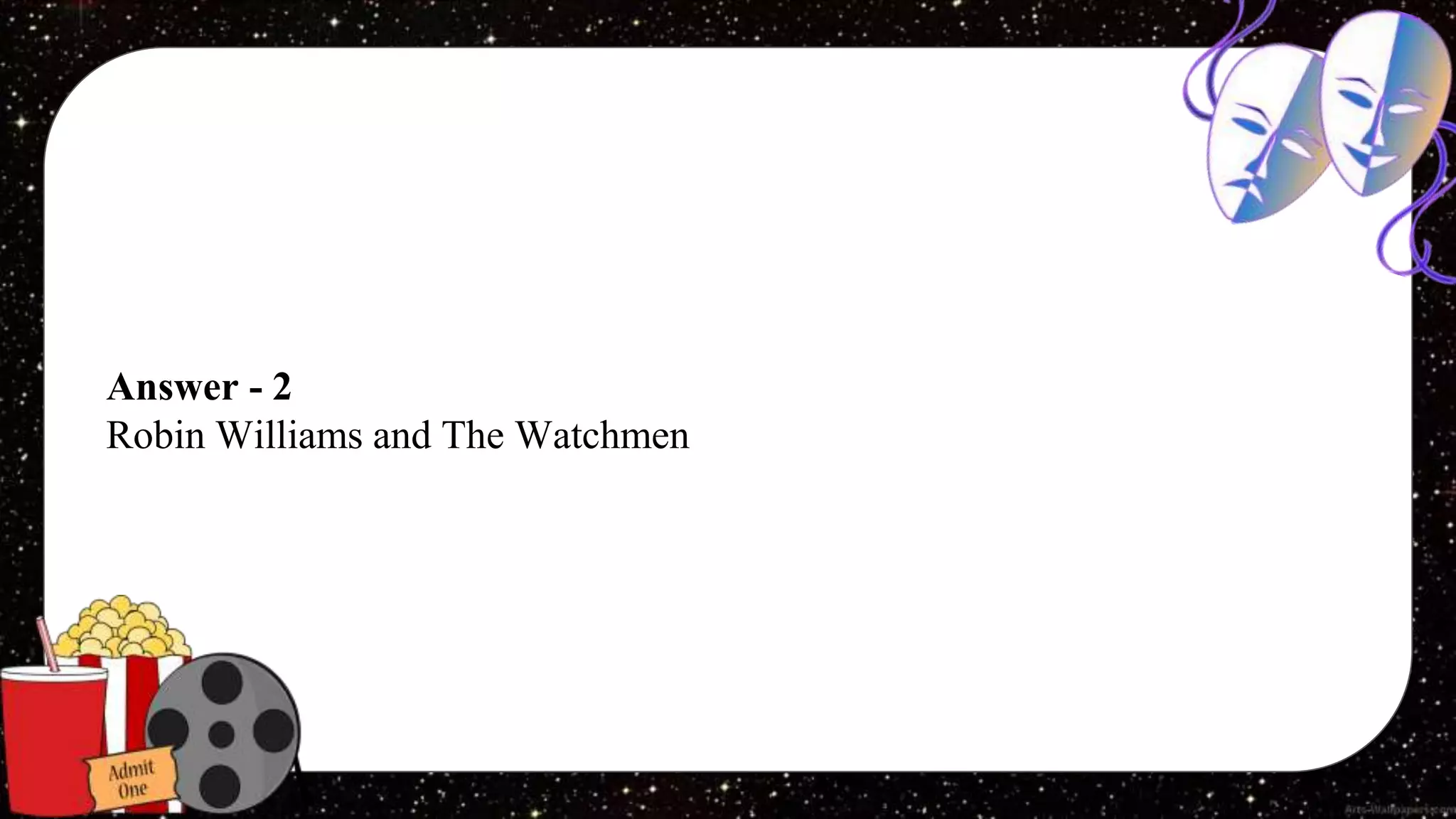 Film and Theatre Quiz By St Stephens College | PPT
