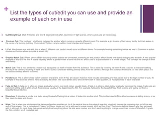 Film and video editing techniques template 2014 v2 | PPTX