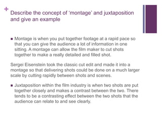 Film and video editing techniques template 2014 v2 | PPT