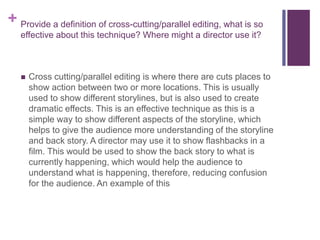 Film and video editing techniques template 2014 v2 | PPT