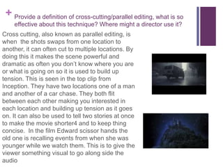 Film and video editing techniques | PPT