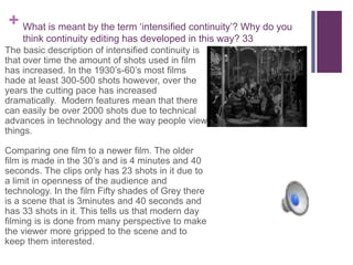 Film and video editing techniques | PPT