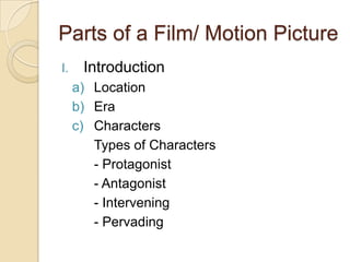 Film appreciation and theories prelim | PPTX