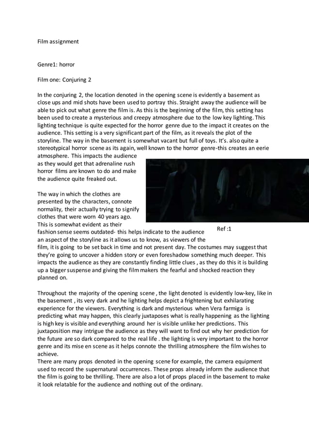 Film assignment final | PDF