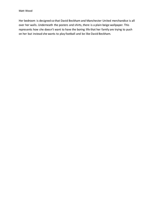Film beginning analysis bend it like beckham | PDF