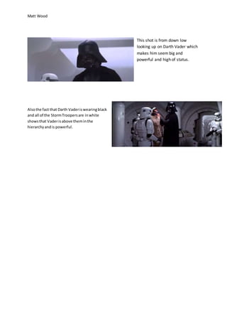 Film beginning analysis star wars a new hope | DOCX