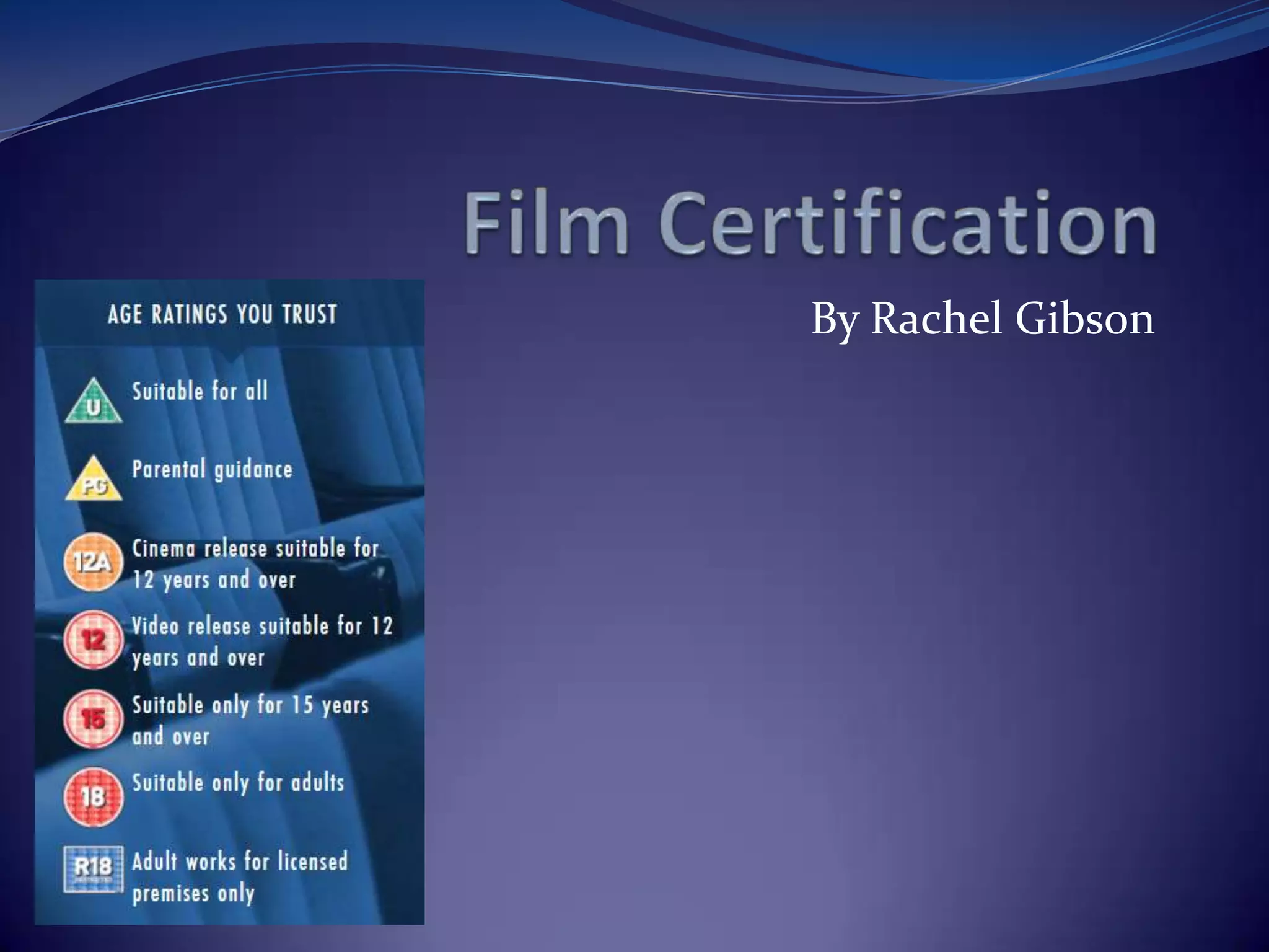 Film certification | PPTX