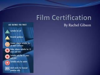 Film certification | PPT