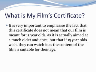 Film certification | PPT