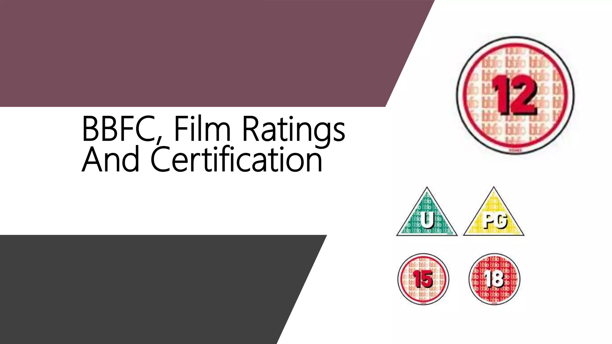 Film certifications | PPTX | Daycare and Pre-School | Parenting