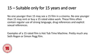Film certifications | PPTX | Daycare and Pre-School | Parenting
