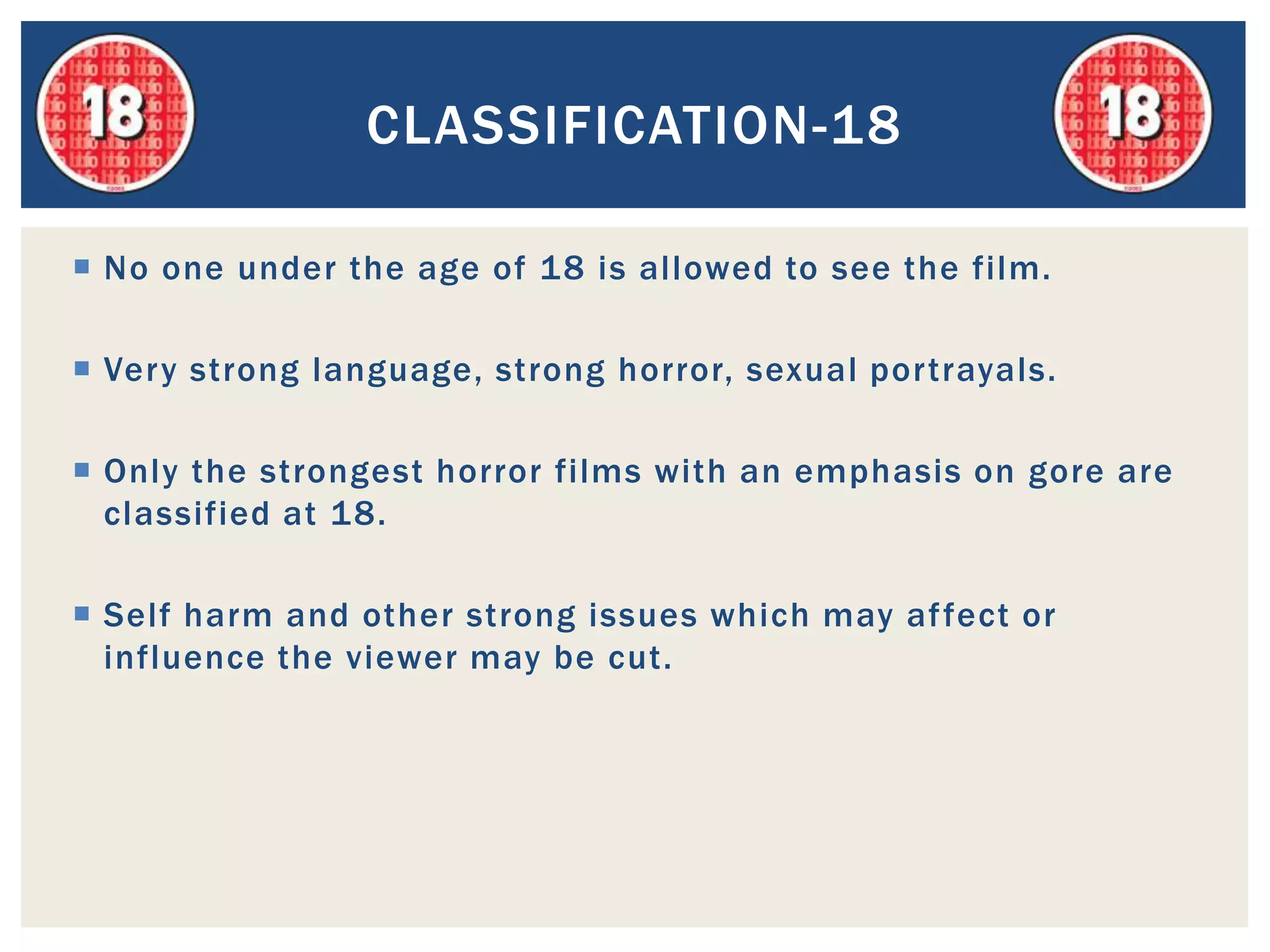 Film classification | PPTX | Movies | Entertainment
