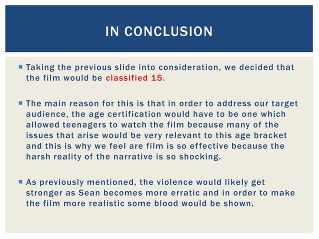 Film classification | PPT