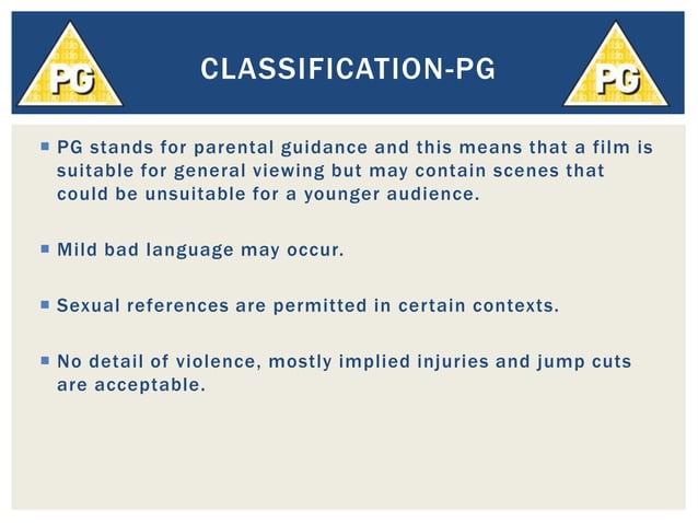 Film classification | PPT
