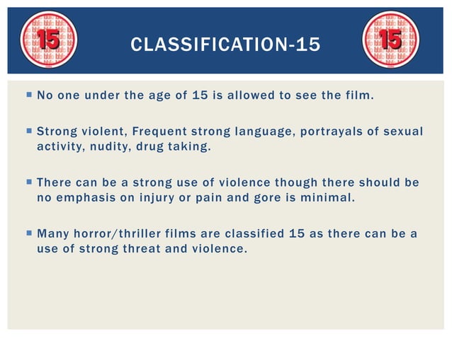 Film classification | PPT