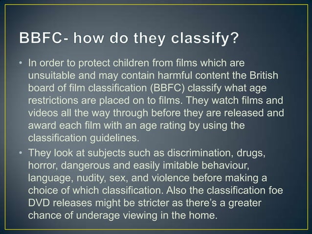 Film classification | PPTX | Debated Sensitive Social Issues ...