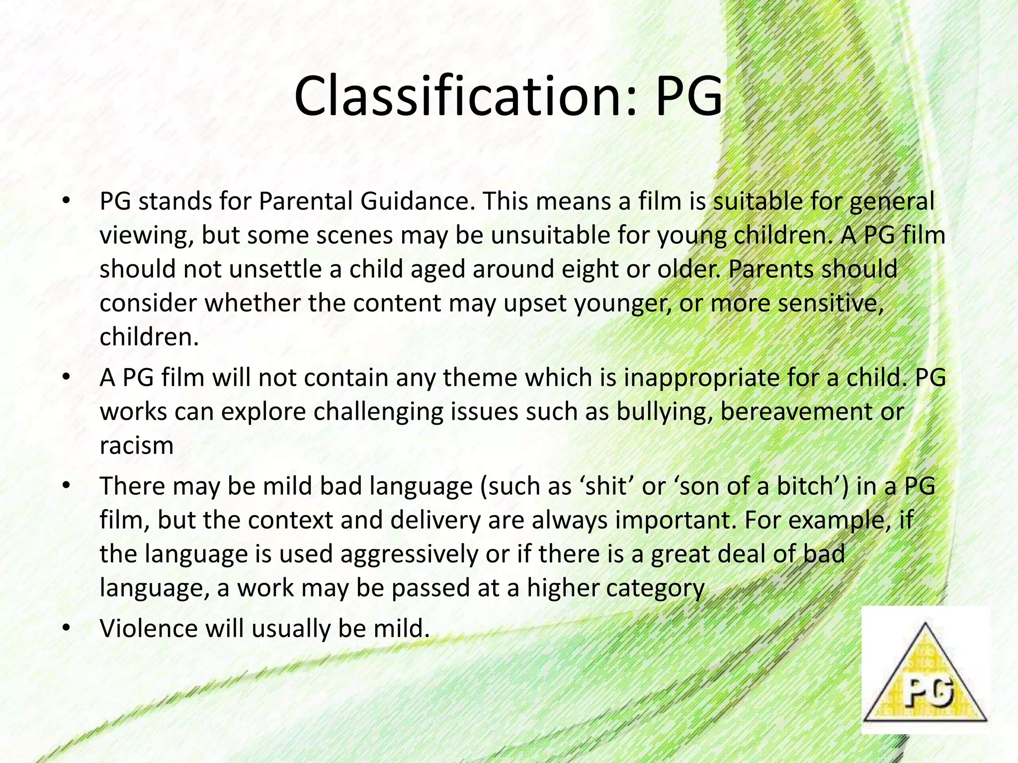Film classification | PPT