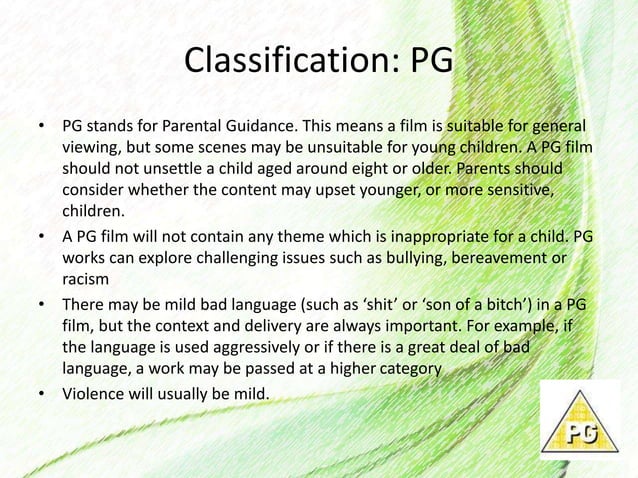 Film classification | PPT