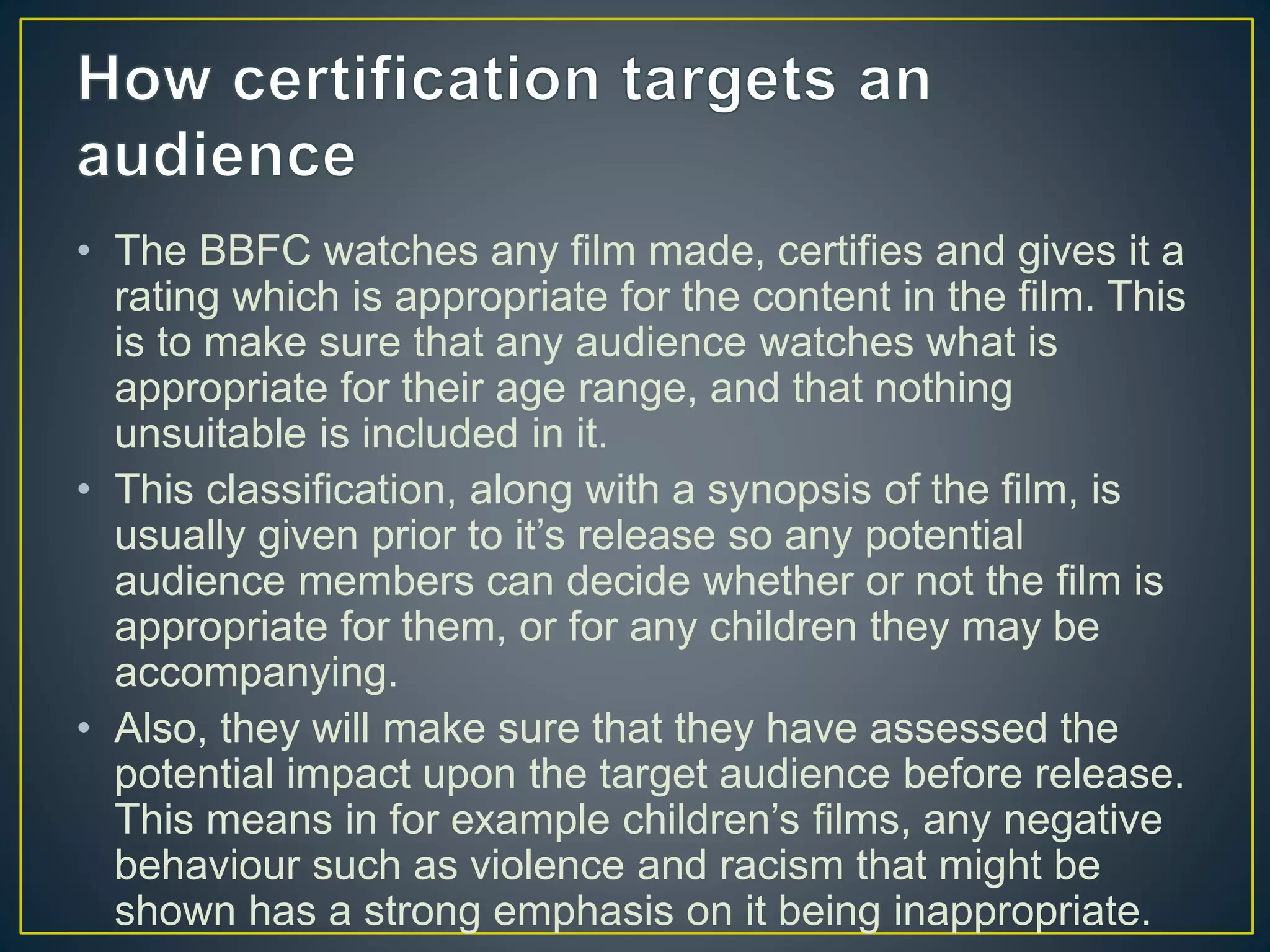 Film classification | PPT