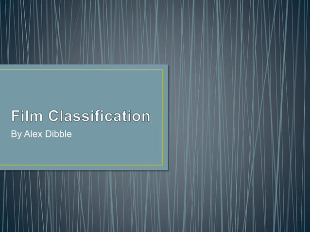 Film classification | PPT