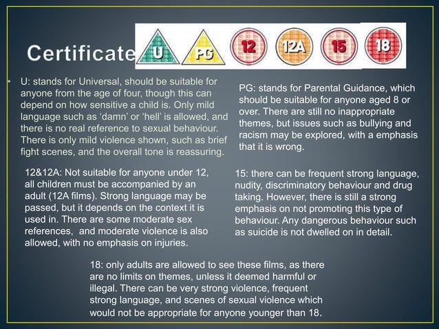 Film classification | PPT