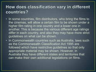Film classification | PPT
