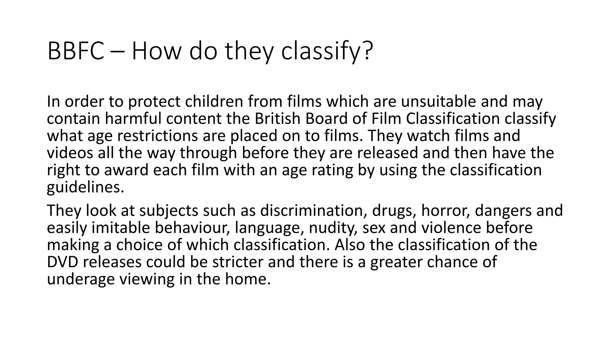 Film classification | PPTX