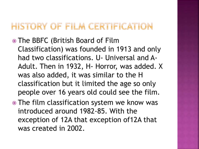Film classification | PPT