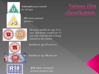 Film classifications | PPTX