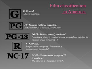 Film classifications | PPTX