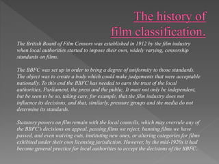 Film classifications | PPTX