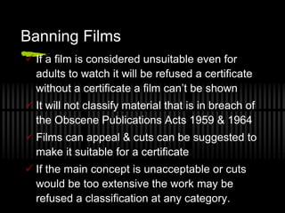 Film classifications | PPTX