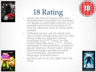 Film Classifications - 4018 | PPT