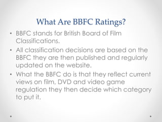 Film Classifications - 4018 | PPT