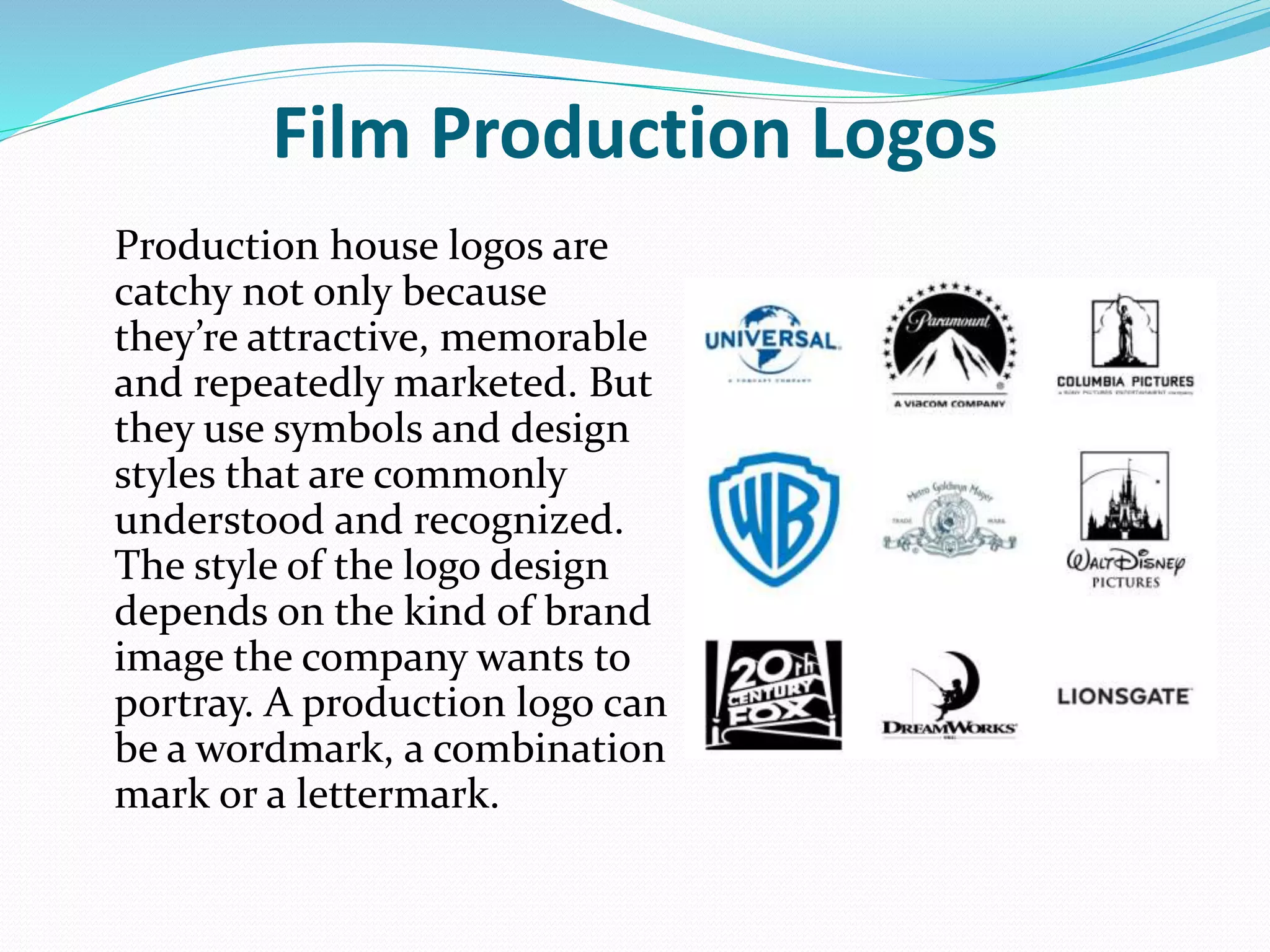 Film company logo design | PPT