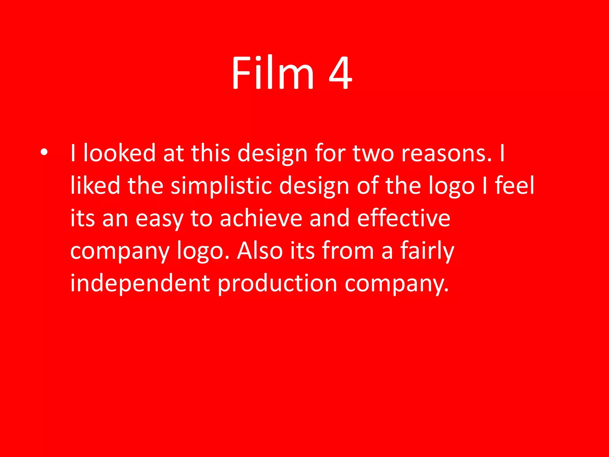 Looking at film production company logos (inspiration) | PPTX