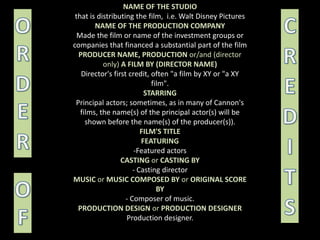 Film credits | PPT