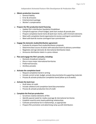 Film Development and Production Plan | PDF
