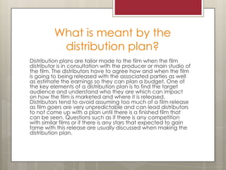 Film distribution | PPTX